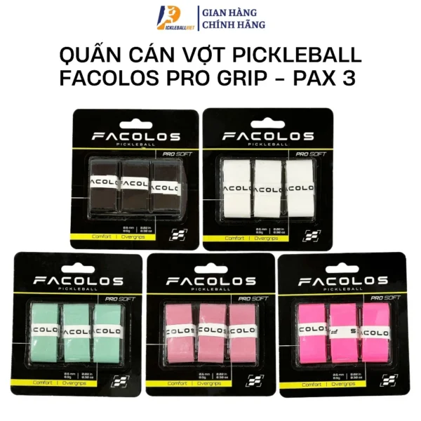 Quấn cán Pickleball Facolos Pro Grips (Pax 3) – Pickleballviet